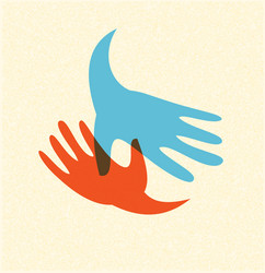 Handshake and friendship icon Royalty Free Vector Image