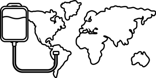 World saving cartoon Royalty Free Vector Image