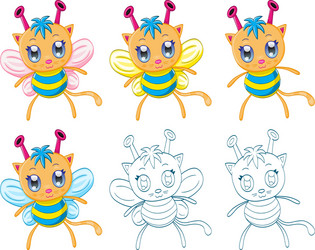 Cartoon insects Royalty Free Vector Image - VectorStock