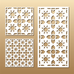 Laser cut panel Royalty Free Vector Image - VectorStock