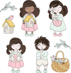 Spring Kids Vector Images (over 52,000)