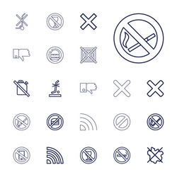 No icons Royalty Free Vector Image - VectorStock