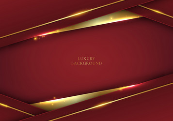 Abstract elegant red stripes golden lines pattern Vector Image