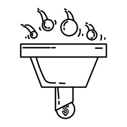 Data usage icon doodle hand drawn or outline Vector Image