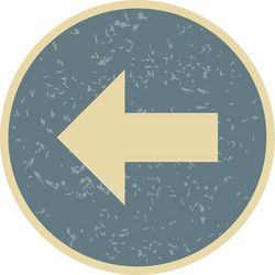 Left icon Royalty Free Vector Image - VectorStock