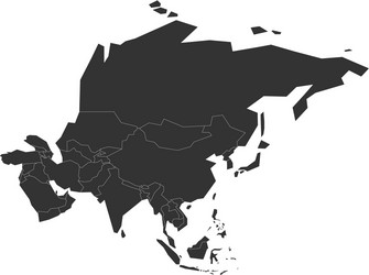 Blank Political Map of Asia Vector Images (over 1,000)