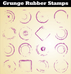 Empty grunge rubber stamps Royalty Free Vector Image