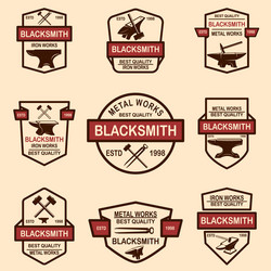 Blacksmith forge for melting metals Royalty Free Vector