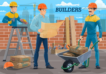 Construction engineer cartoon Royalty Free Vector Image
