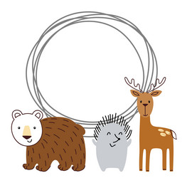 Forest frame Royalty Free Vector Image - VectorStock