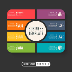 Abstract infographic template for chart diagram Vector Image