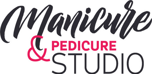 Manicure studio nail master logo beauty Royalty Free Vector