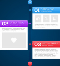 Modern timeline design template Royalty Free Vector Image