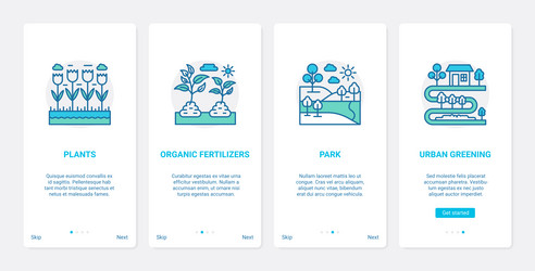 Eco house technology to save earth ecology ux ui Vector Image