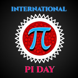 International pi day Royalty Free Vector Image