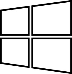 Microsoft black window logo collection Royalty Free Vector