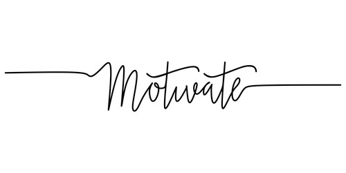 One continuous line drawing typography art Vector Image