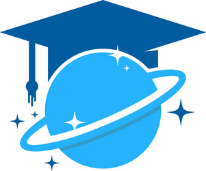 World education logo design template Royalty Free Vector