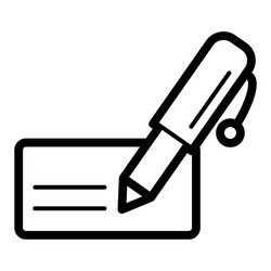 Notes and pan icon black white note Royalty Free Vector