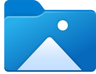 Windows 11 - style - office folder icon Royalty Free Vector