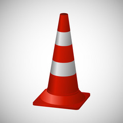 Isometric road cone Royalty Free Vector Image - VectorStock