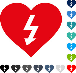 Heart power icon Royalty Free Vector Image - VectorStock