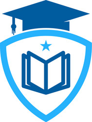 Computer education logo icon design Royalty Free Vector