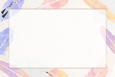 Rectangular bohemian style frame Royalty Free Vector Image