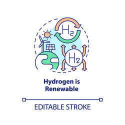 Hydrogen Energy Storage Icon Royalty Free Vector Image