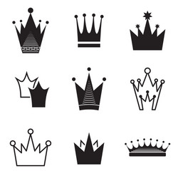 Simple crown icon Royalty Free Vector Image - VectorStock