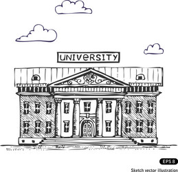 College Campus Sketch