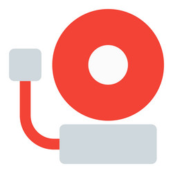 Using fire alarm to detect possible dangers Vector Image