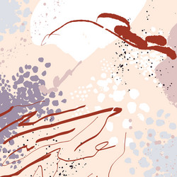 Abstract pattern with grey peach and red Vector Image