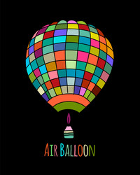 Air balloon for your design Royalty Free Vector Image