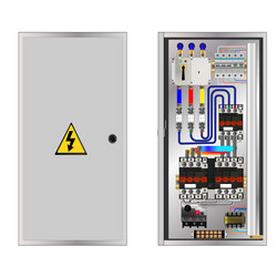 Control panel production Royalty Free Vector Image