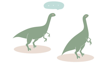 Dinosaur eoraptor - eat meat Royalty Free Vector Image