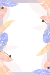 Rectangular bohemian style frame Royalty Free Vector Image