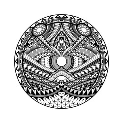 Polynesian Tattoo Round Vector Images (over 190)