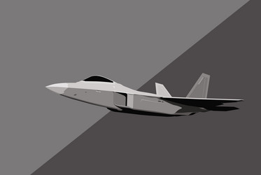 Lockheed boeing f-22 raptor Royalty Free Vector Image
