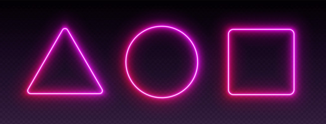 Neon frames glowing borders with sparkles orange Vector Image