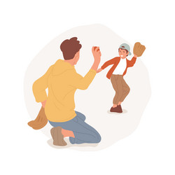 Good catch isolated cartoon Royalty Free Vector Image