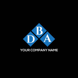 Dba letter logo design on white background Vector Image