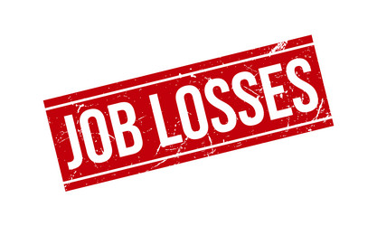 Job losses rubber stamp seal Royalty Free Vector Image