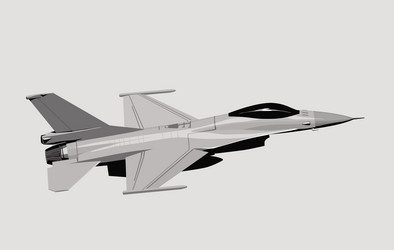 General dynamics f-16 fighting falcon Royalty Free Vector