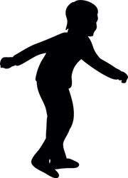 Children Running Shadow Vector Images (over 160)