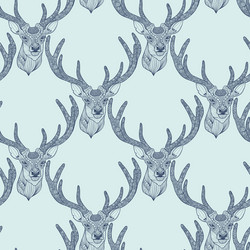 Seamless deer pattern Royalty Free Vector Image