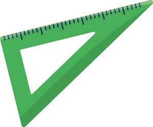 Triangle rule supply Royalty Free Vector Image