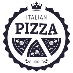 Pizza logo 1 Royalty Free Vector Image - VectorStock