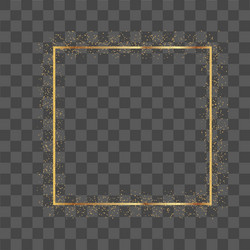 Ethereal square frame adorned with sparkling Vector Image