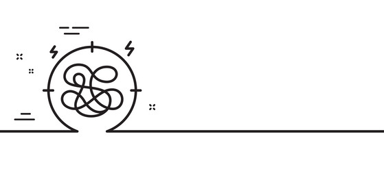 Stress line icon anxiety depression target sign Vector Image